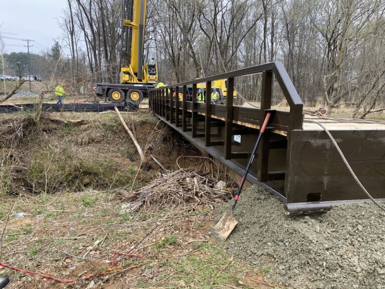 Prefabricated Bridge Installation Over Two Waterways for a Power ...