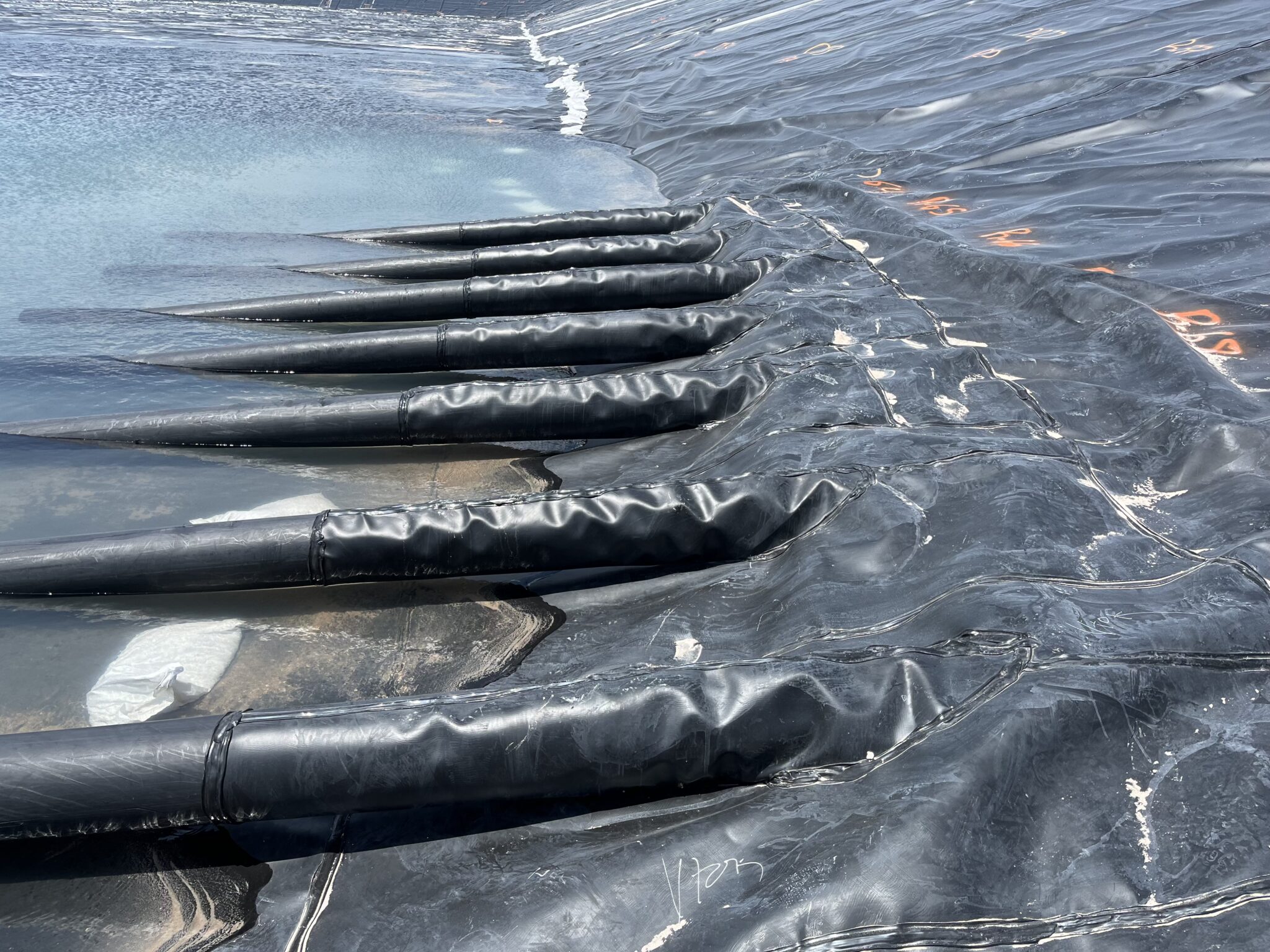 5-layer Produced Water Pond Installed in South Texas - Mustang Extreme